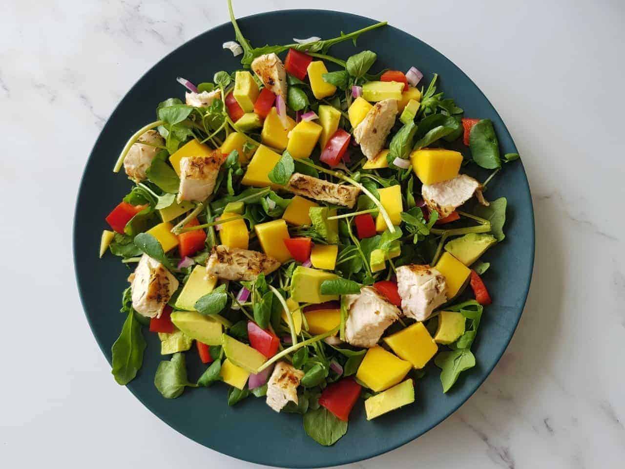 Chicken And Mango Salad With Avocado Hint Of Healthy