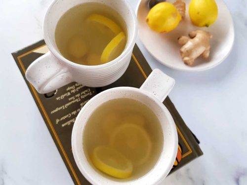 Hot lemon and ginger drink - Hint of Healthy