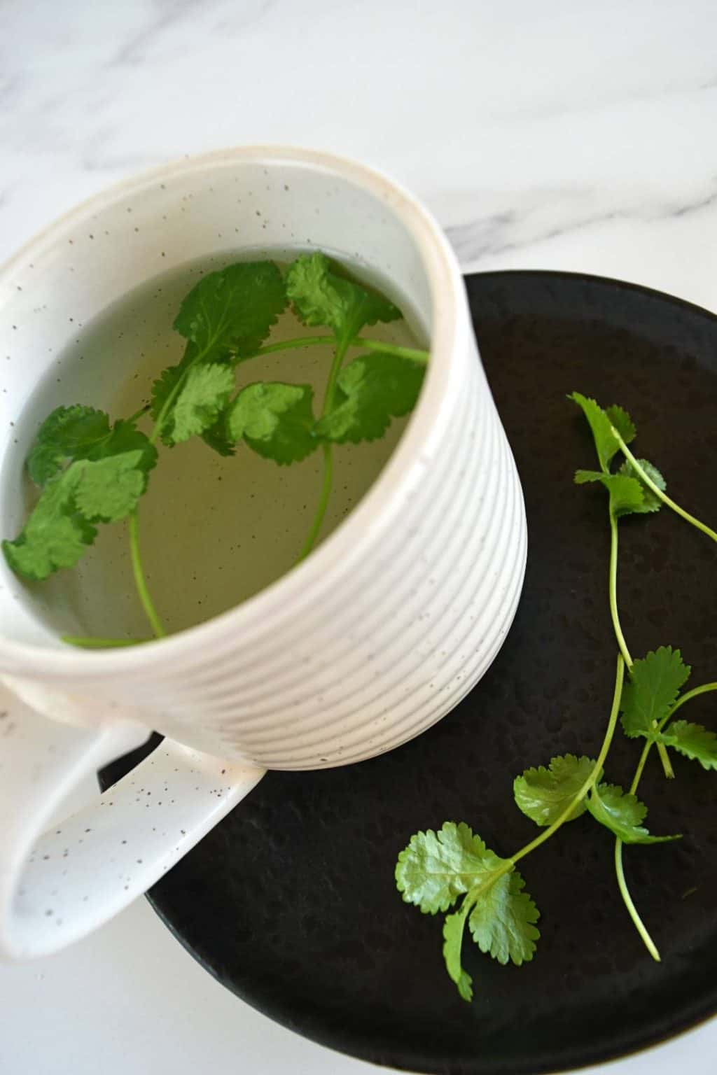 Cilantro Tea {Easy & Refreshing Drink} - Hint of Healthy