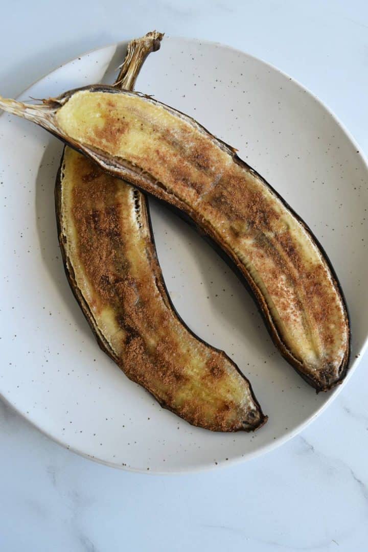Caramelized Oven Baked Bananas - Hint of Healthy