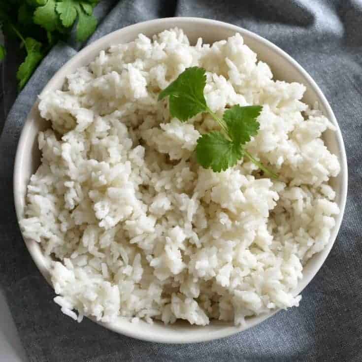 Perfect Fluffy Thai Coconut Rice (Stovetop method) - Hint of Healthy