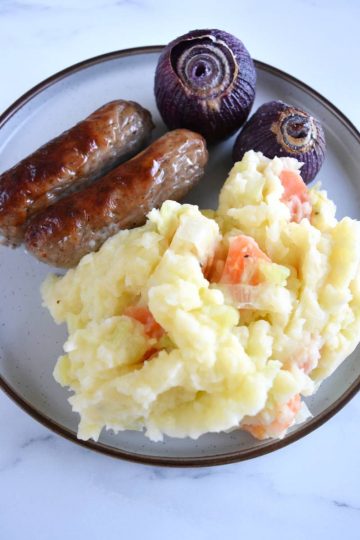 Stoemp - Belgian Mashed Potatoes with Vegetables - Hint of Healthy