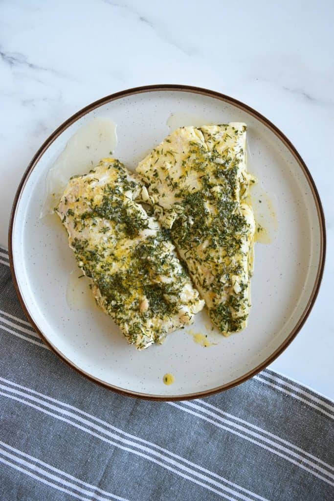 Herbed Lemon Butter Cod {Easy Lean Dinner} - Hint of Healthy