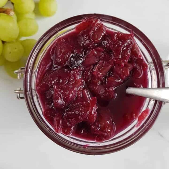 Sugar Free Grape Jam - No Pectin Required! - Hint of Healthy
