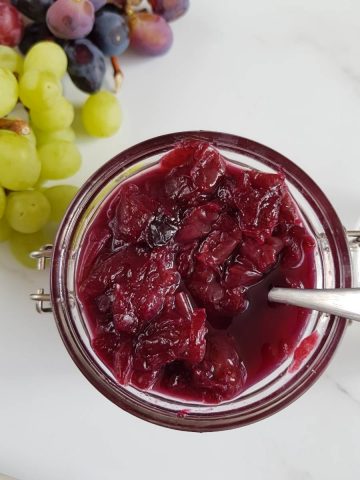 Sugar Free Grape Jam - No Pectin Required! - Hint of Healthy