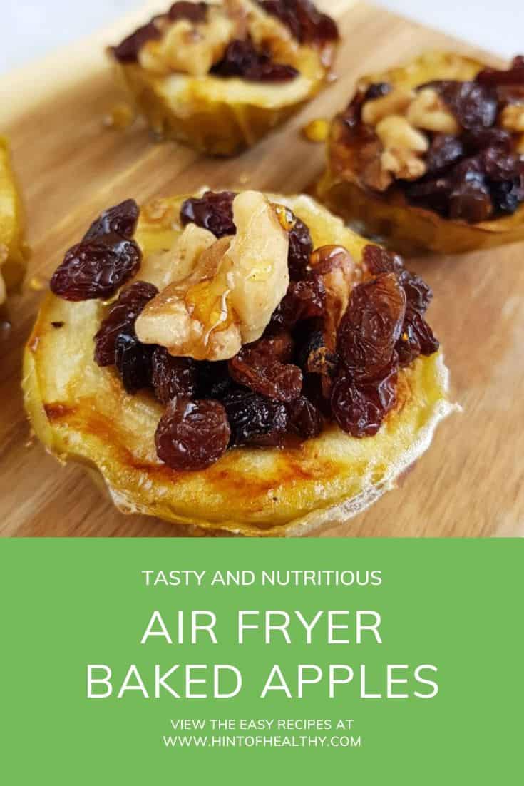 Healthy Air Fryer Baked Apples With Raisins Hint Of Healthy