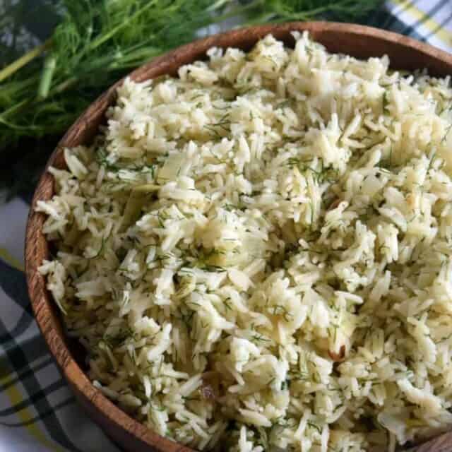 Dill Rice {Easy & Tasty Side Dish!} - Hint of Healthy