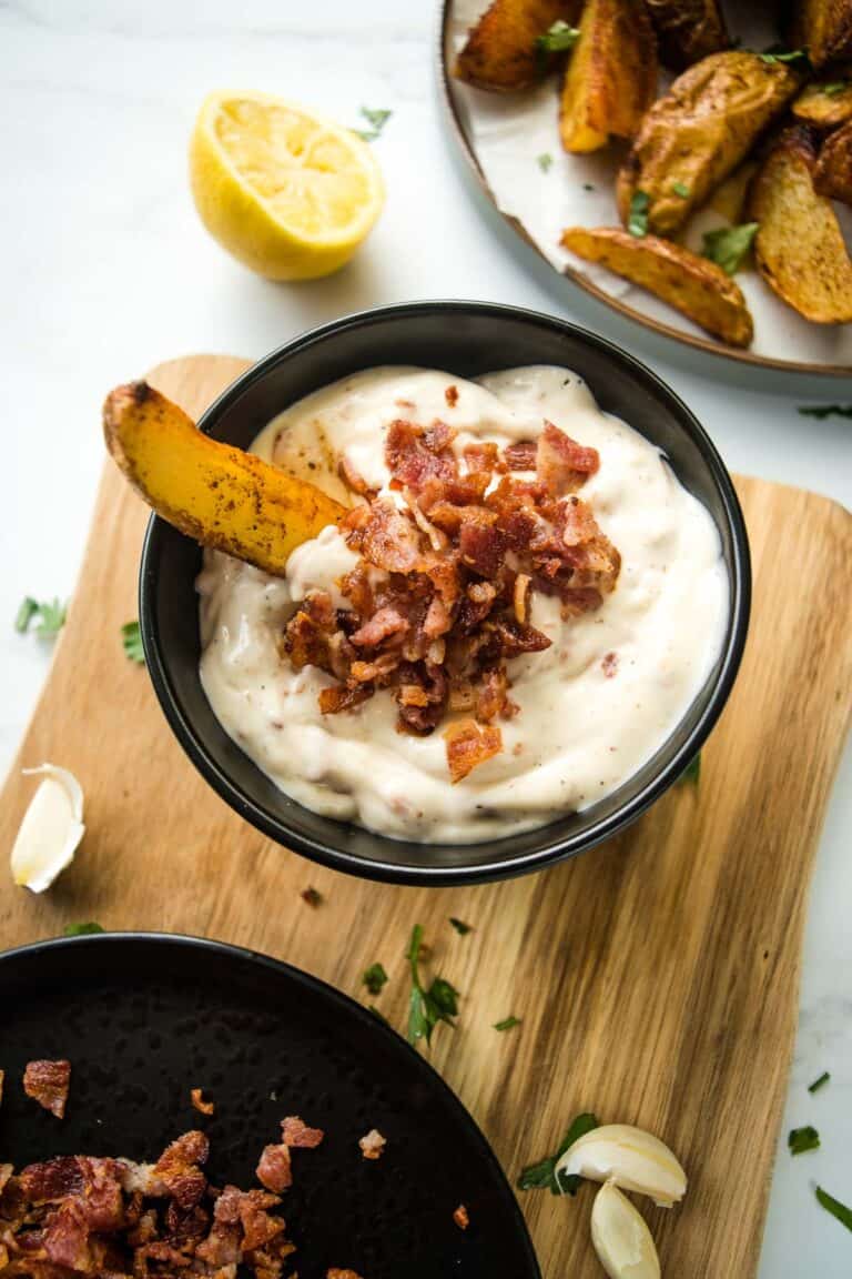 Creamy Bacon Aioli - Hint of Healthy