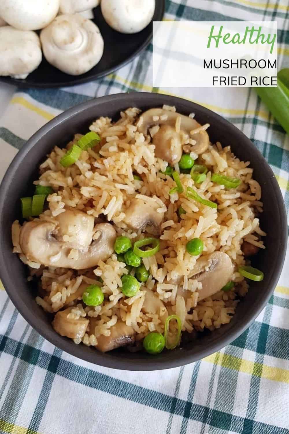 Mushroom Fried Rice {Quick & Easy!} - Hint of Healthy