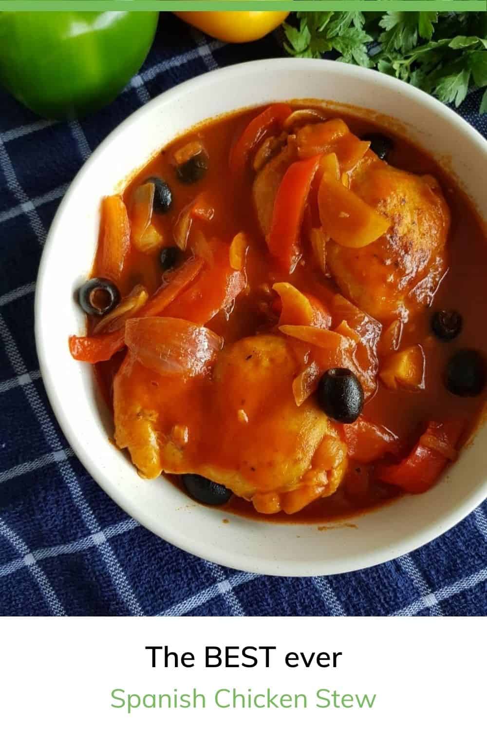 Spanish Chicken Stew - Hint of Healthy