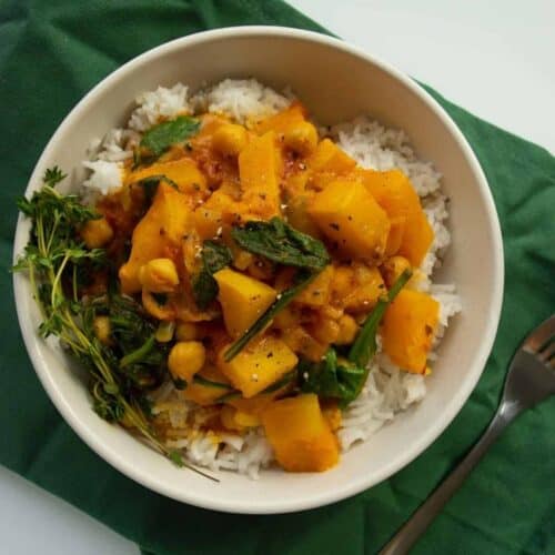 Easy Butternut Squash Curry - Hint of Healthy