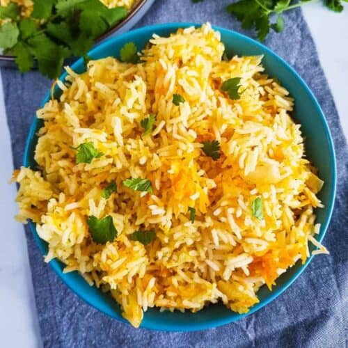 Easy Carrot Rice - Hint of Healthy