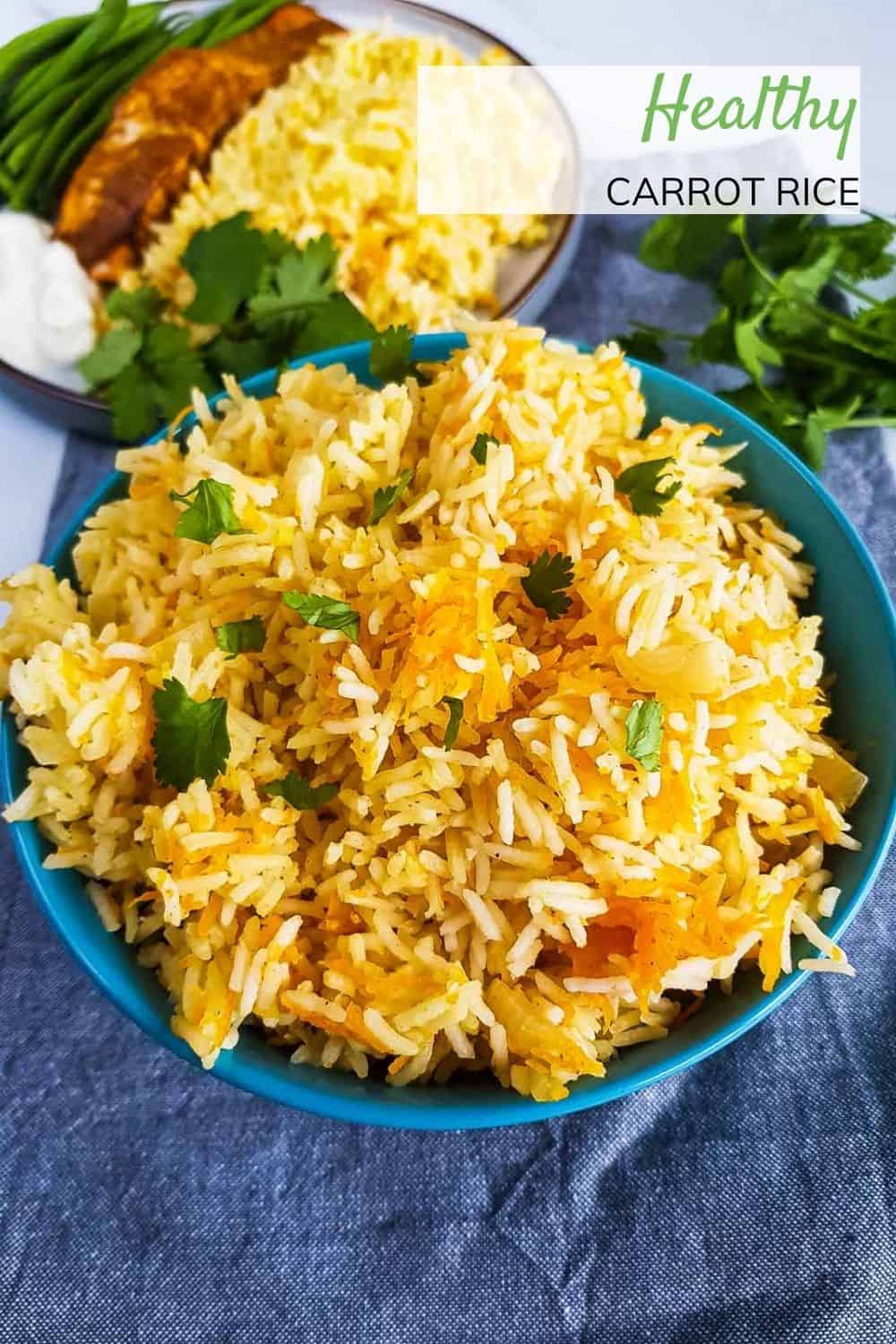 Easy Carrot Rice - Hint of Healthy