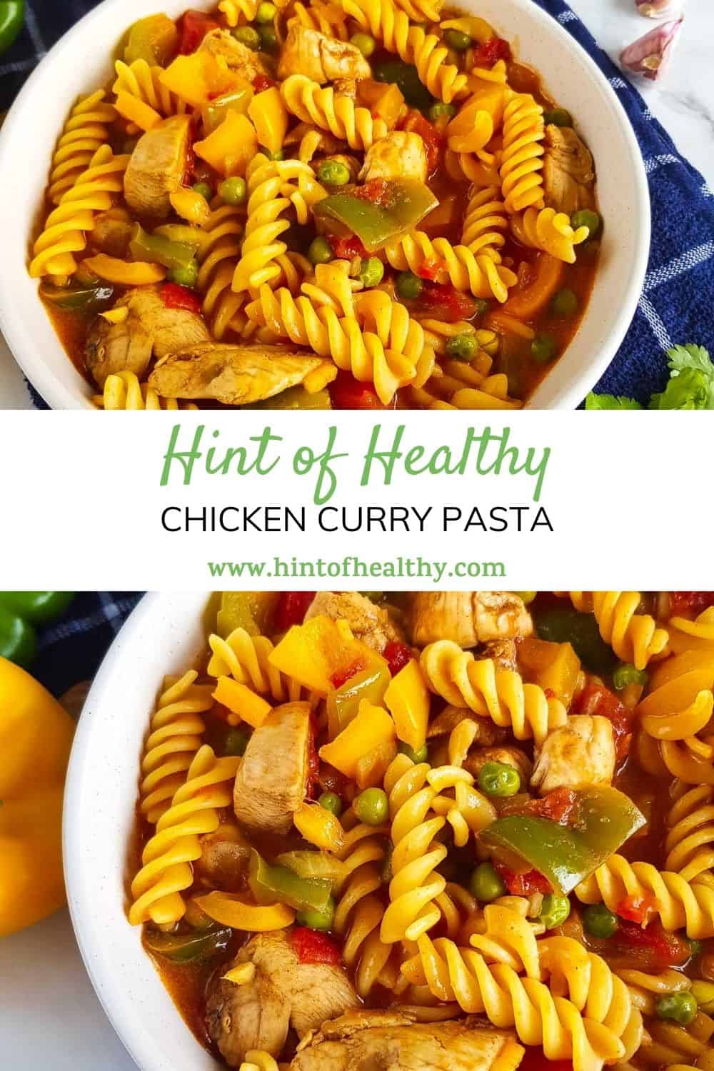 Easy Chicken Curry Pasta - Hint of Healthy