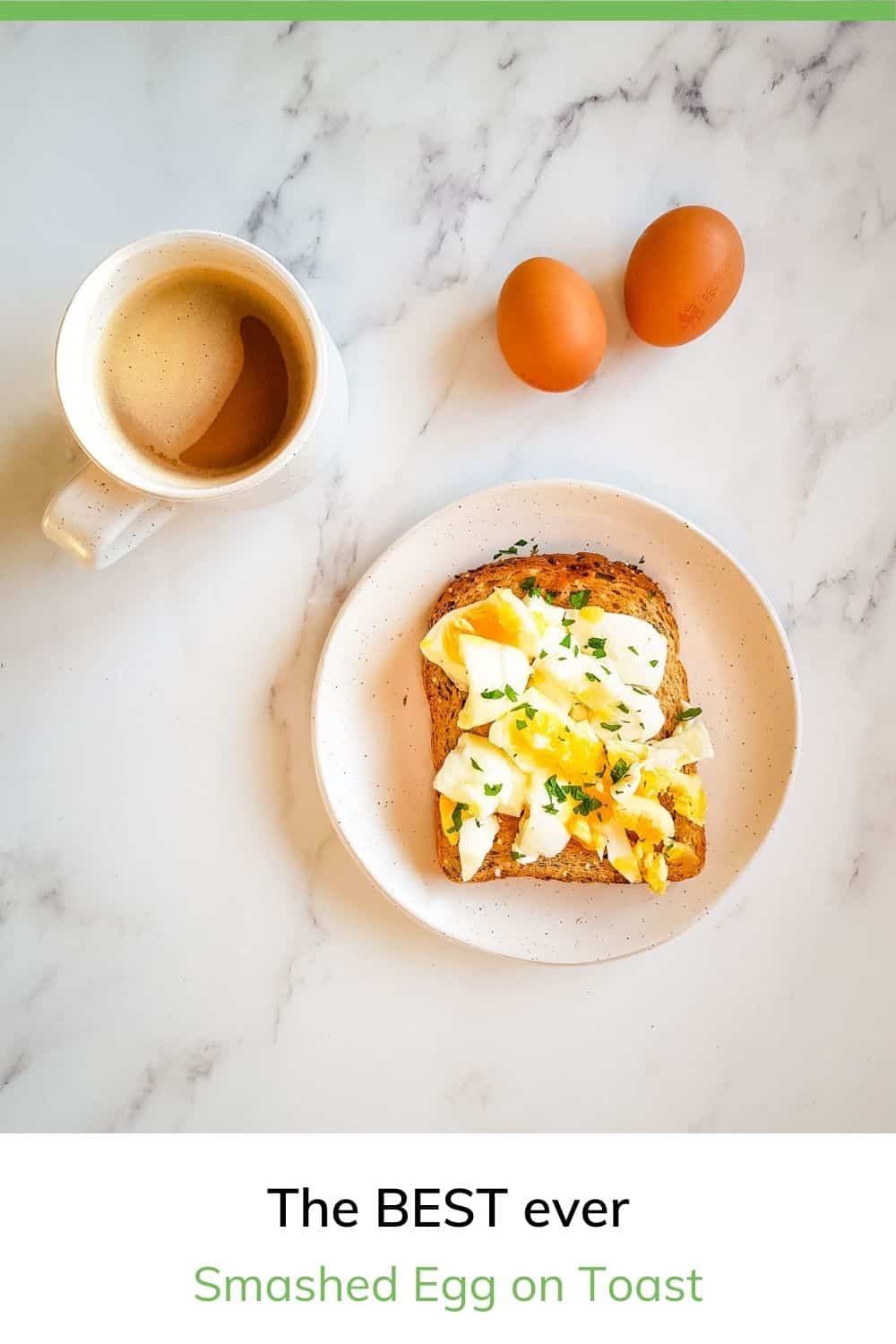 Smashed Egg on Toast - Hint of Healthy