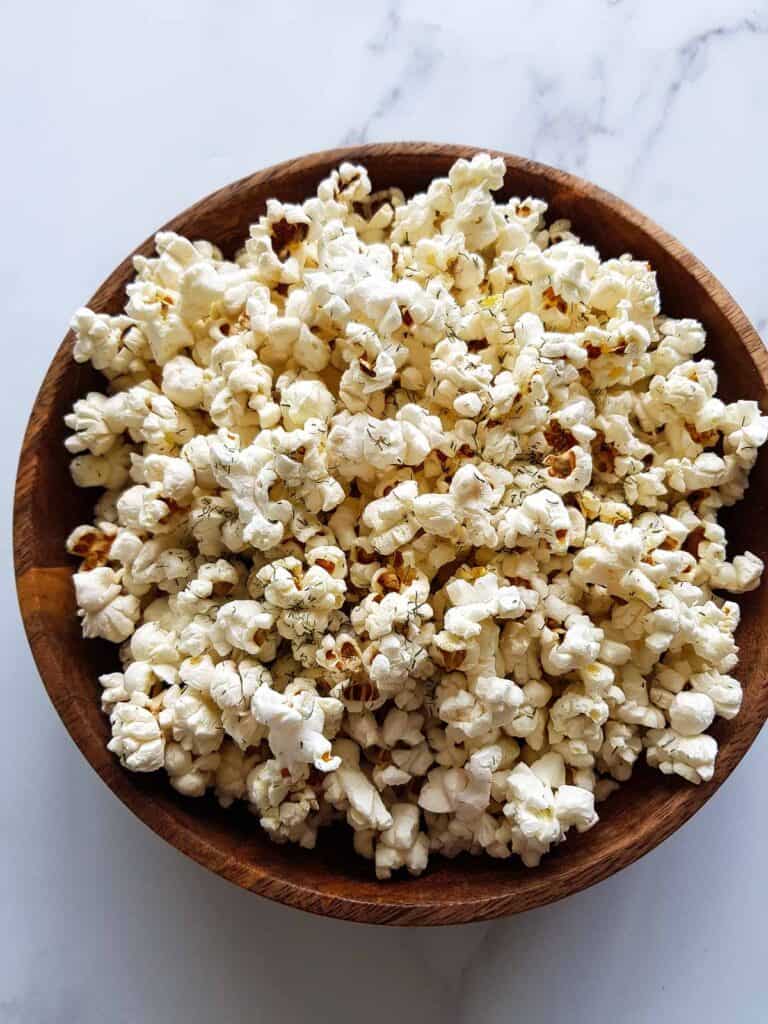 Easy Dill Pickle Popcorn Recipe - Hint of Healthy