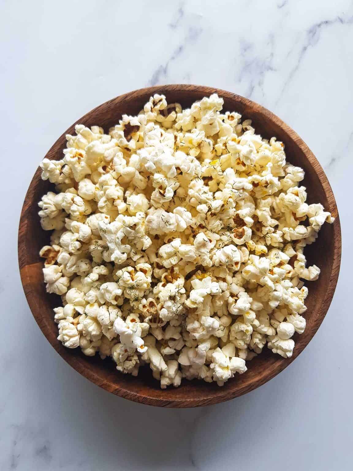 Easy Dill Pickle Popcorn Recipe - Hint of Healthy