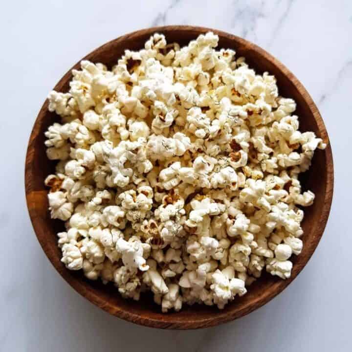 Easy Dill Pickle Popcorn Recipe - Hint of Healthy