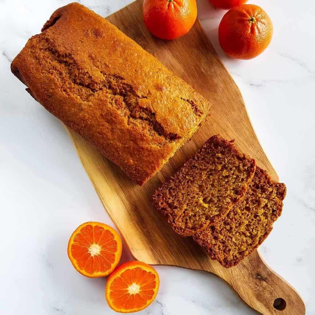 Healthy Orange Loaf Cake - Hint of Healthy