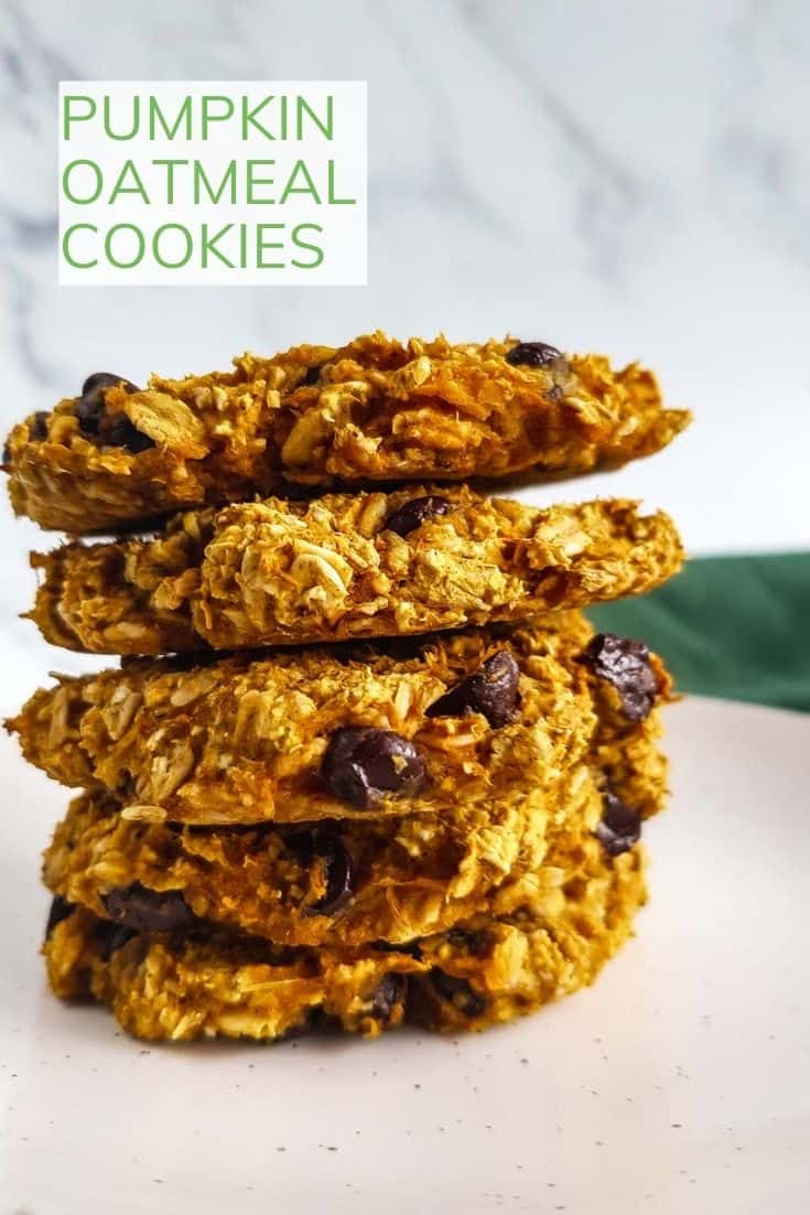 Pumpkin Oatmeal Cookies - Healthy & Tasty! - Hint of Healthy