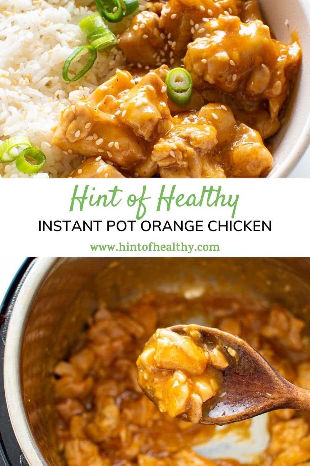 Instant Pot Orange Chicken Recipe - Hint of Healthy