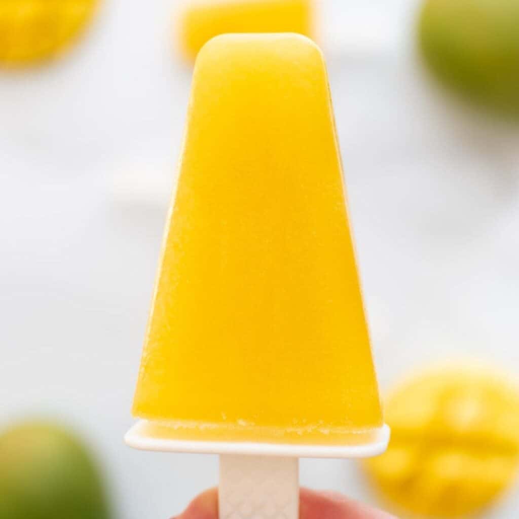Mango Popsicles (Homemade & Delicious!) - Hint of Healthy