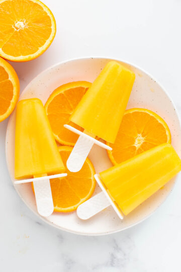Orange Popsicles (Healthy Summer Treat!) - Hint of Healthy