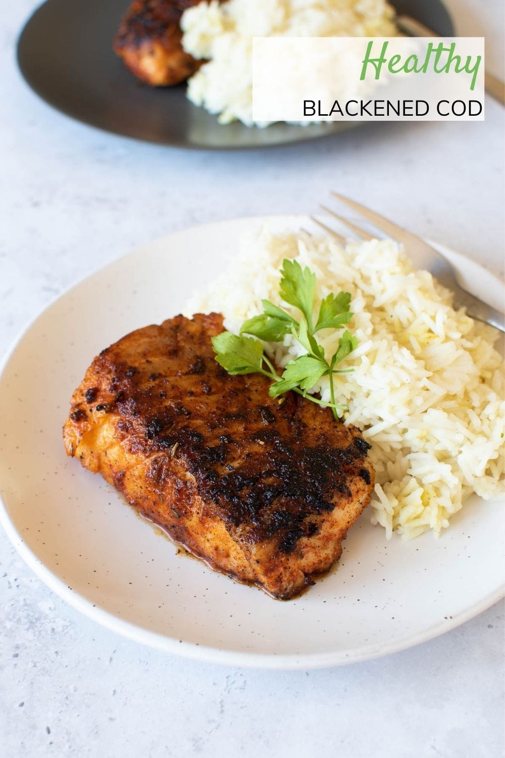 Blackened Cod (Easy + Healthy Fish Dinner) - Hint of Healthy
