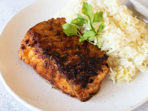 Blackened cod store