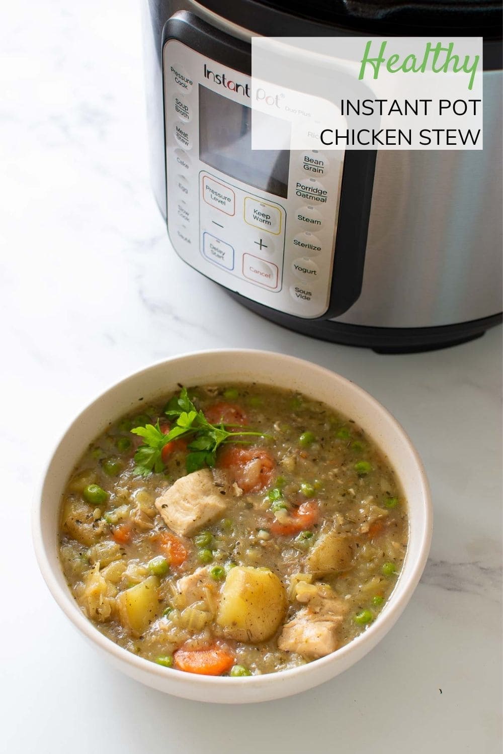Instant Pot Chicken Stew (10 Minute Recipe!) - Hint of Healthy