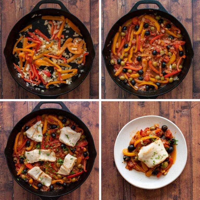 Mediterranean Baked Hake (Easy & Delicious!) - Hint of Healthy