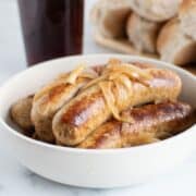 Instant Pot Brats (Beer Boiled Bratwurst) - Hint of Healthy