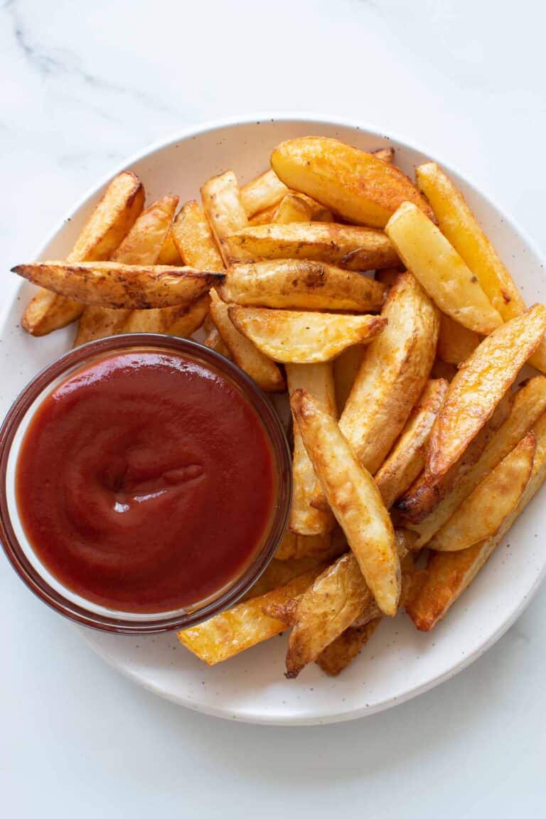 Homemade Skin On Fries - So Easy! - Hint of Healthy