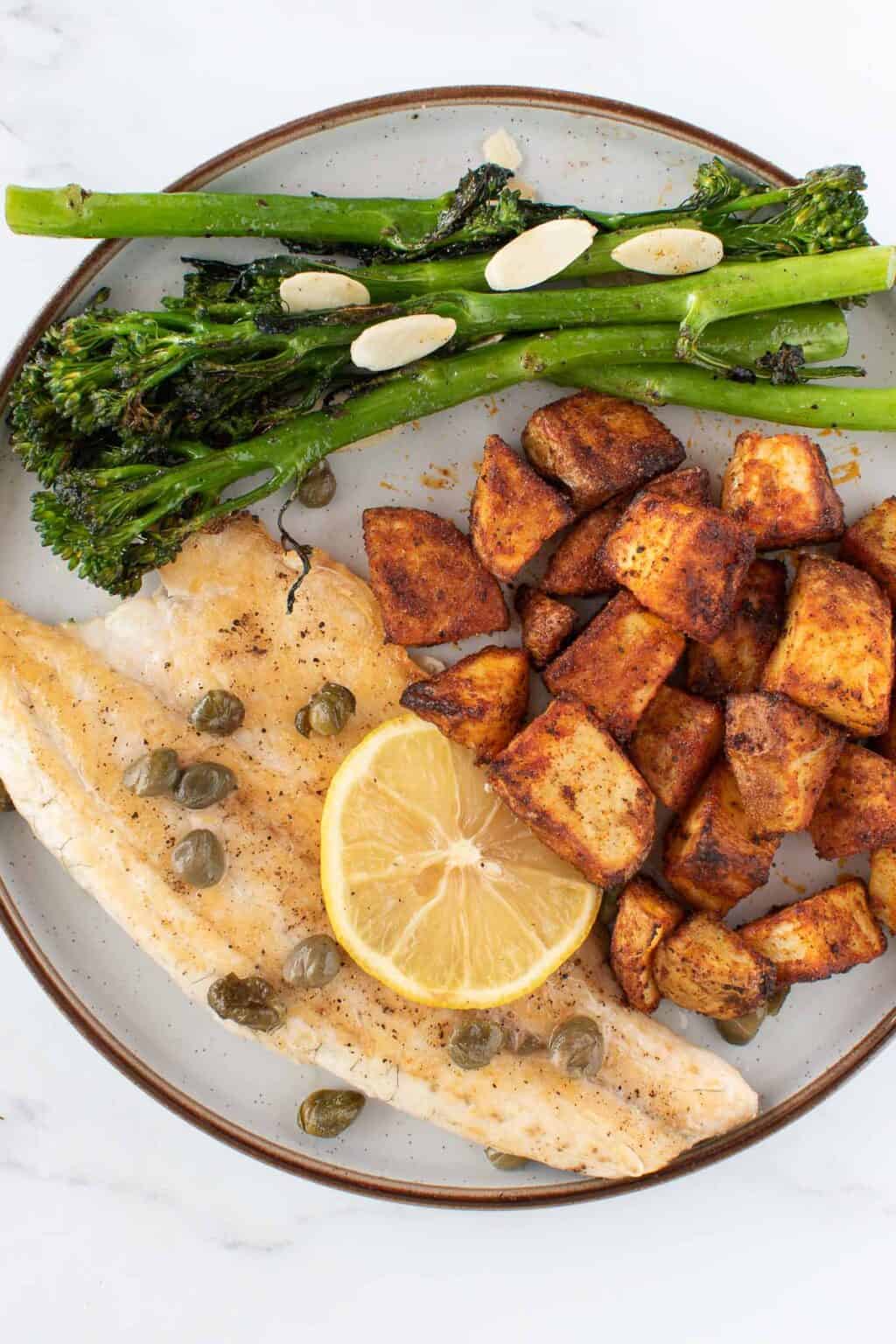 Pan Fried Sea Bass Recipe Hint Of Healthy