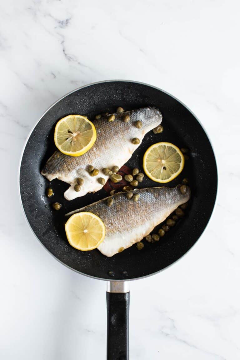 Pan Fried Sea Bass Recipe - Hint of Healthy