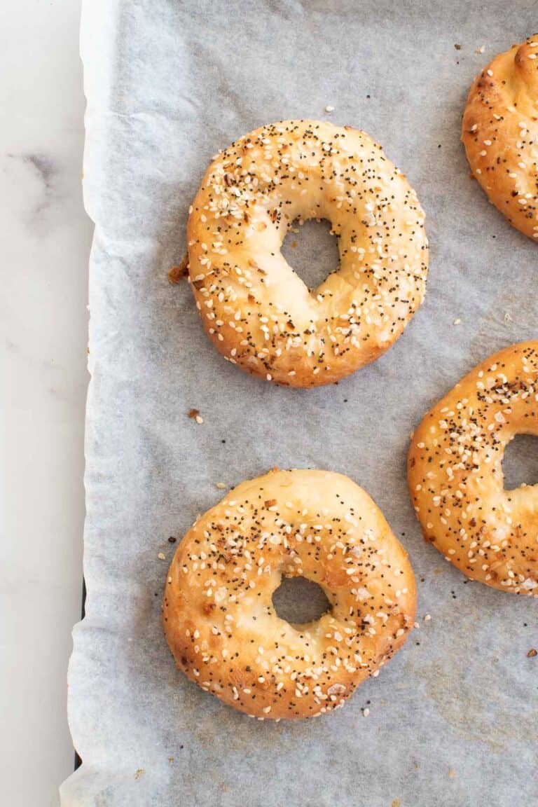 3 Ingredient Bagels - So Easy! - Hint of Healthy