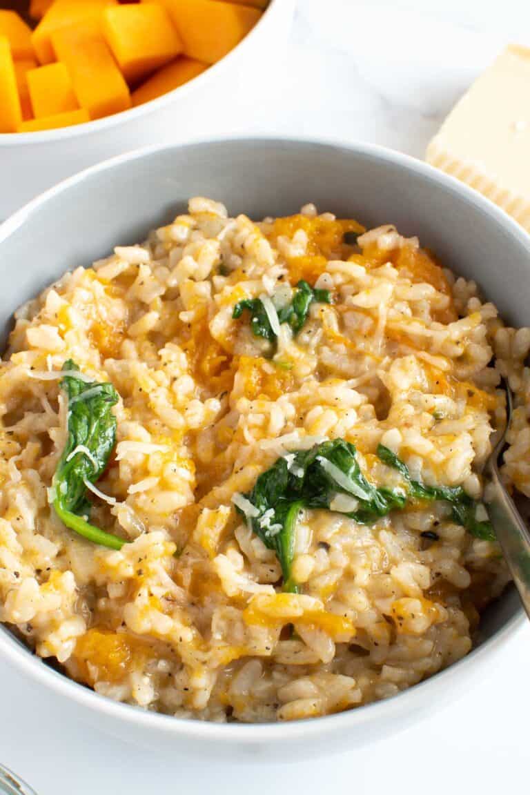 Instant Pot Butternut Squash Risotto - Hint of Healthy