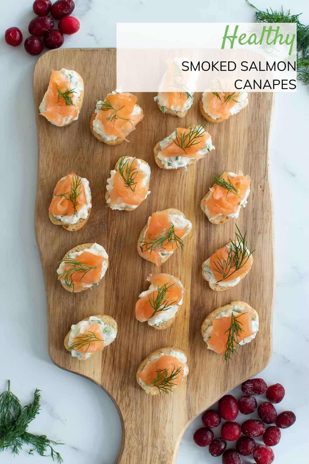 Smoked Salmon Canapes with Cream Cheese - Hint of Healthy
