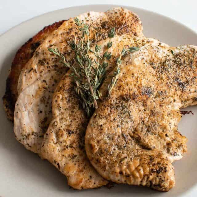 10-Minute Easy Turkey Steaks - Hint of Healthy
