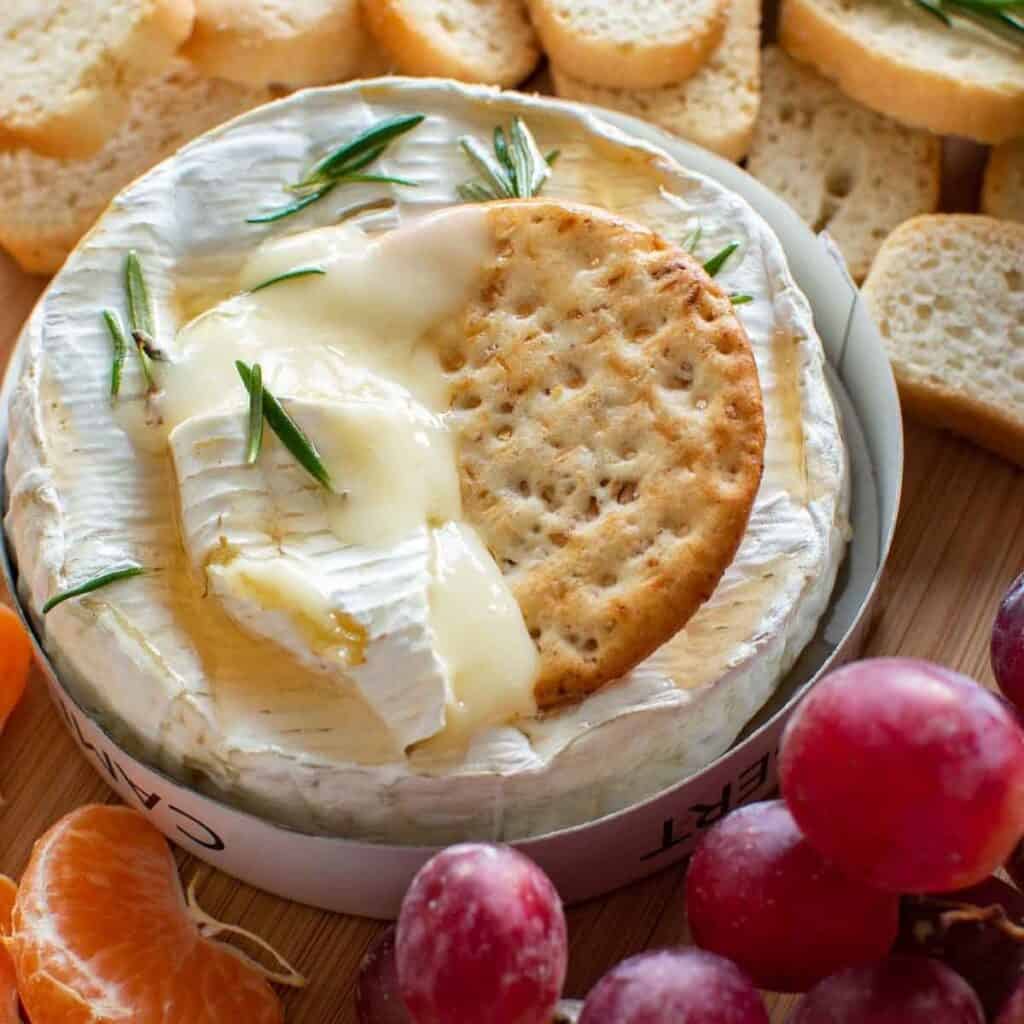 Baked Camembert with Honey Recipe - Hint of Healthy