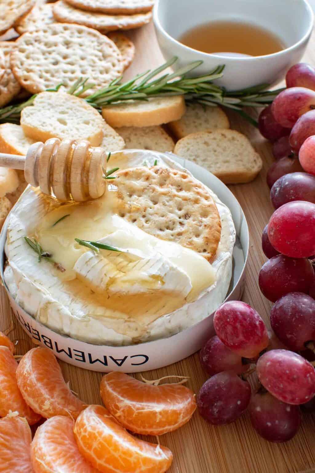 Baked Camembert with Honey Recipe - Hint of Healthy