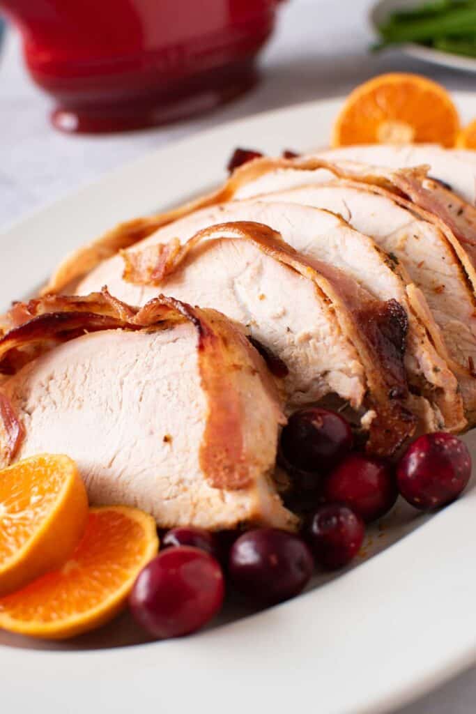 Bacon Wrapped Turkey Breast Recipe - Hint of Healthy