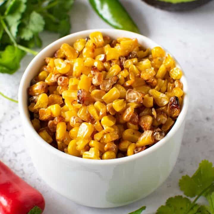 Easy Roasted Frozen Corn Side Dish - Hint of Healthy