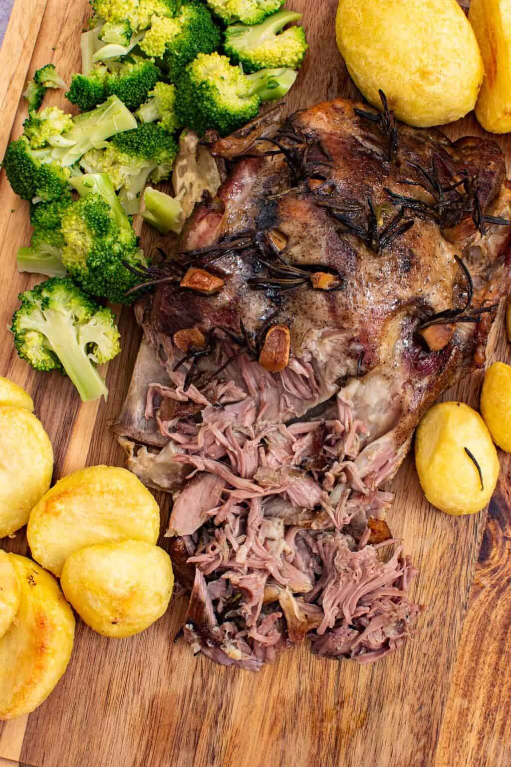 Slow Cooker Lamb Shoulder - Hint of Healthy